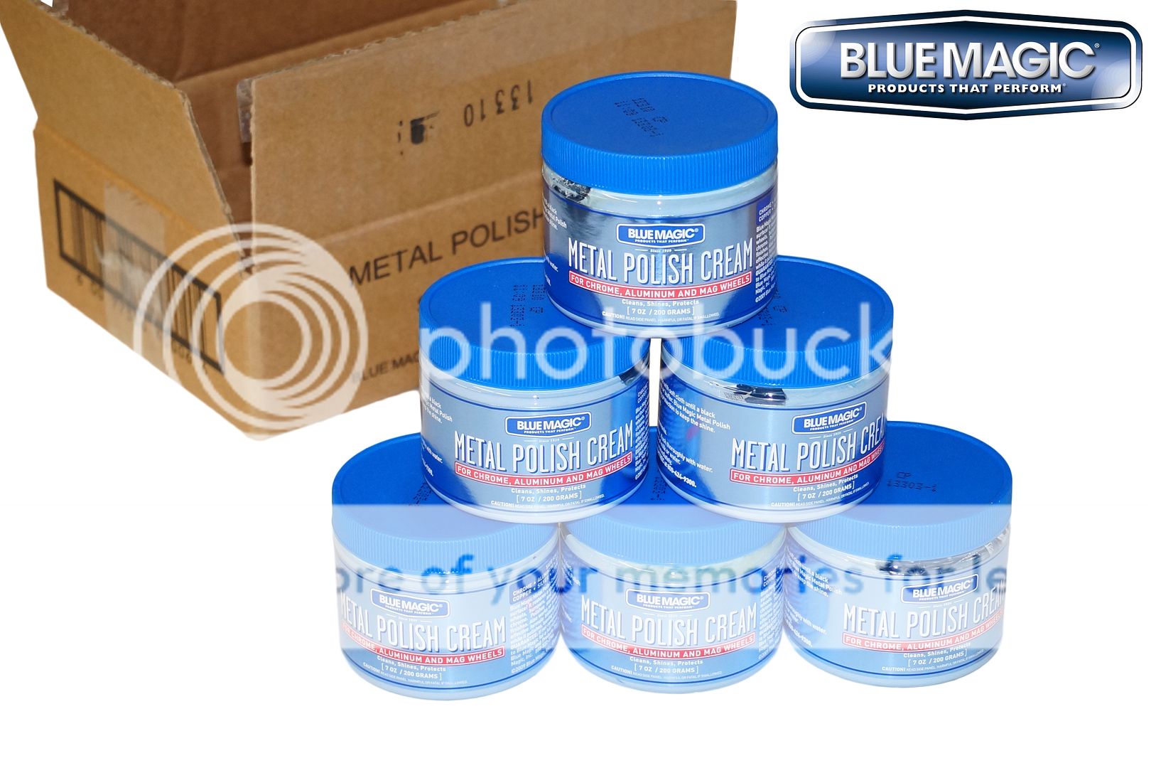 Blue Magic Polishing Cream Rust Remover Gloss Finish Aluminum Chrome ...